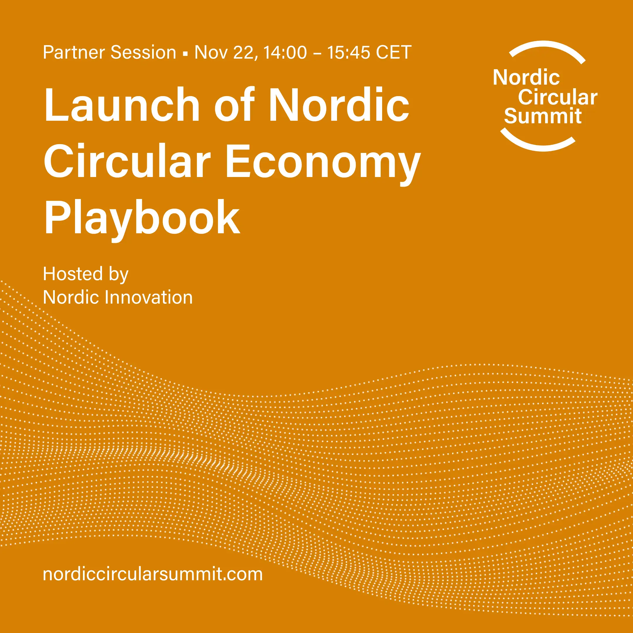 Launch of Nordic Circular Economy Playbook - Scale and Transform your ...